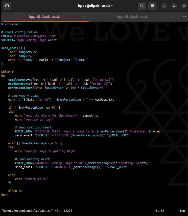 v k on LinkedIn: #devops #linux #shellscripting #realtimemonitoring # ... v k on LinkedIn: #devops #linux #shellscripting #realtimemonitoring # ...