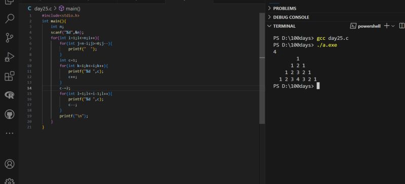 Day 25 of #100DaysOfCode: C coding challenge | Deepanshi Mittal posted ... Day 25 of #100DaysOfCode: C coding challenge | Deepanshi Mittal posted ...