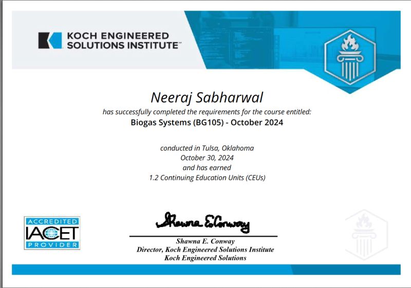 Neeraj Sabharwal on LinkedIn: Completed the Biogas System Flare ... Neeraj Sabharwal on LinkedIn: Completed the Biogas System Flare ...
