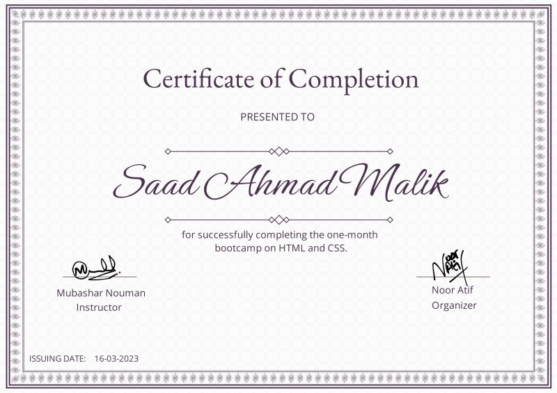 Saad Ahmad Malik on LinkedIn: #html #css Saad Ahmad Malik on LinkedIn: #html #css