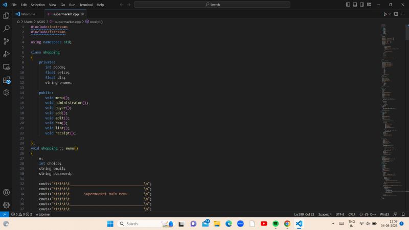 Alok Mishra on LinkedIn: #supermarketbillingsystem #cplusplus # ... Alok Mishra on LinkedIn: #supermarketbillingsystem #cplusplus # ...