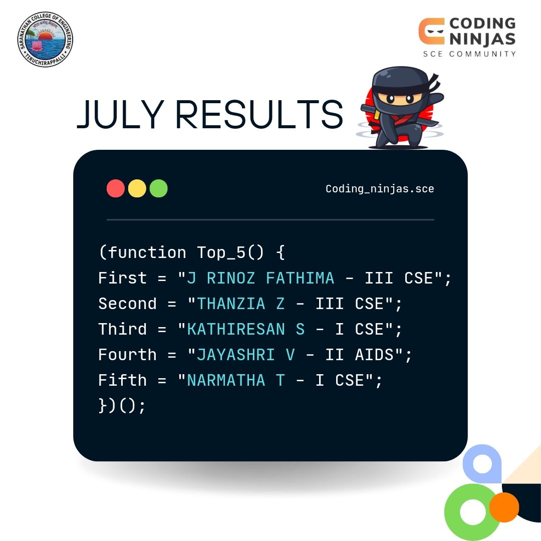 Coding_Ninjas_SCE Chapter on LinkedIn: #coding #codingninjas Coding_Ninjas_SCE Chapter on LinkedIn: #coding #codingninjas