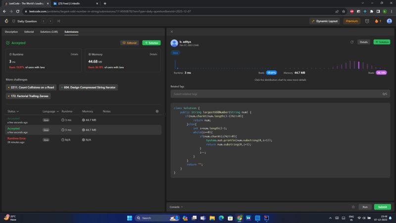 Aditya Boddu on LinkedIn: #leetcode30daychallenge #codinglife # ... Aditya Boddu on LinkedIn: #leetcode30daychallenge #codinglife # ...