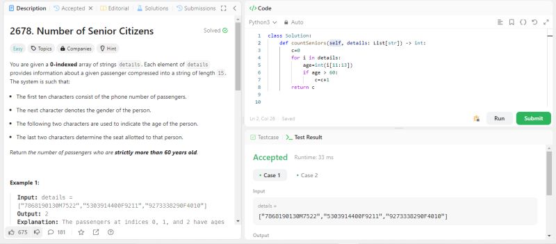 Resolved LeetCode problem with Python | Sadhu Ashok posted on the topic ... Resolved LeetCode problem with Python | Sadhu Ashok posted on the topic ...