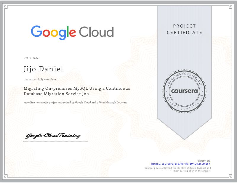 Jijo Daniel on LinkedIn: Migrating On-premises MySQL Using a Continuous ... Jijo Daniel on LinkedIn: Migrating On-premises MySQL Using a Continuous ...