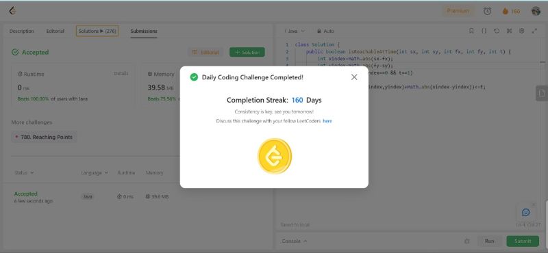 Leetcode challenge: Determine Cell Reachability | Ashok Reddy Cheluri ... Leetcode challenge: Determine Cell Reachability | Ashok Reddy Cheluri ...