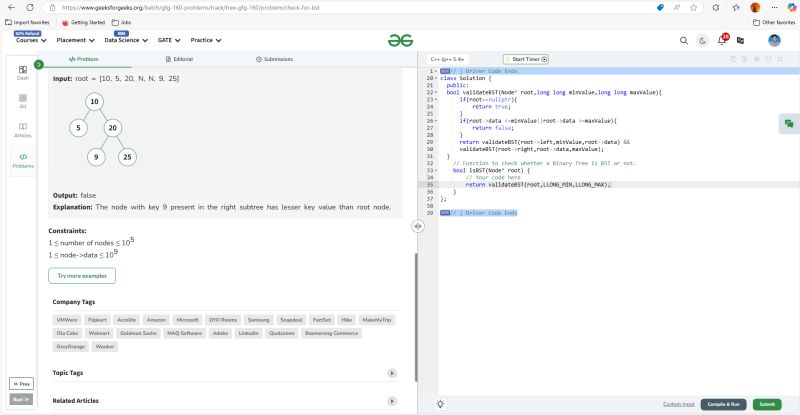 #gfg160daysofcode #geeksforgeeks #codingchallenge #binarytree #bst ... #gfg160daysofcode #geeksforgeeks #codingchallenge #binarytree #bst ...