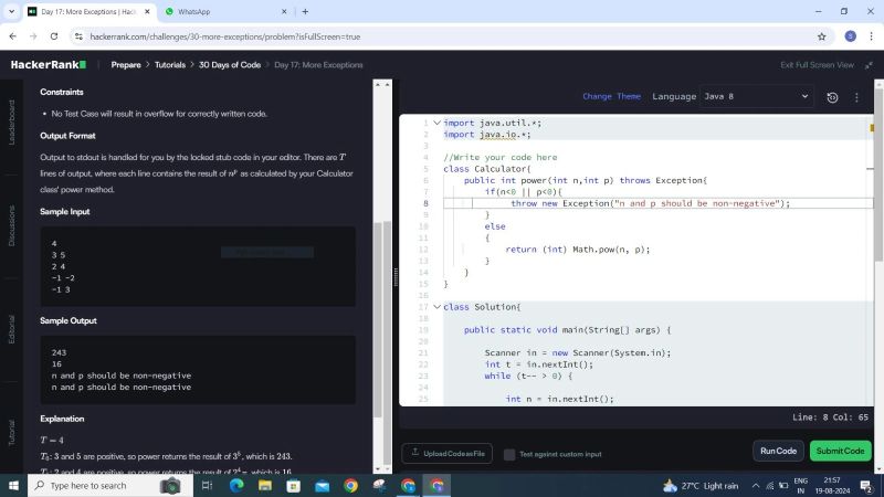 sarin S on LinkedIn: #day19 #problemsolving #java #hackerrank sarin S on LinkedIn: #day19 #problemsolving #java #hackerrank