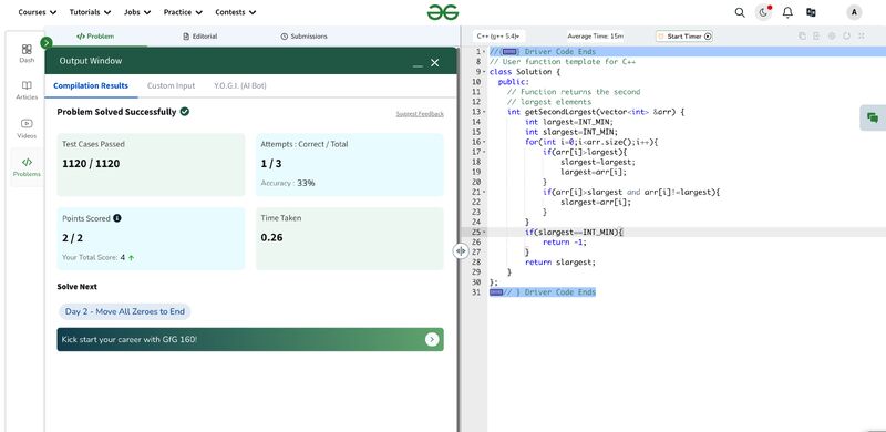 AAYUSH YADAV on LinkedIn: #gfg160 #geeksforgeeks #dsa #problemsolving # ... AAYUSH YADAV on LinkedIn: #gfg160 #geeksforgeeks #dsa #problemsolving # ...