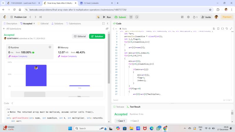 GOWTHAM K on LinkedIn: #200dayschallenge #leetcode #problemsolving # ... GOWTHAM K on LinkedIn: #200dayschallenge #leetcode #problemsolving # ...
