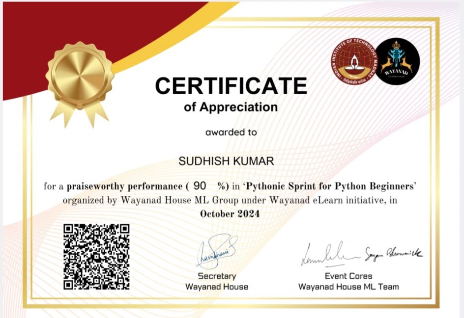 SUDHISH KUMAR on LinkedIn: #python #programming #iitmadras # ... SUDHISH KUMAR on LinkedIn: #python #programming #iitmadras # ...