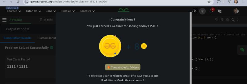 #coding #problemsolving #geeksforgeeks #potd #consistency #keepcoding ... #coding #problemsolving #geeksforgeeks #potd #consistency #keepcoding ...