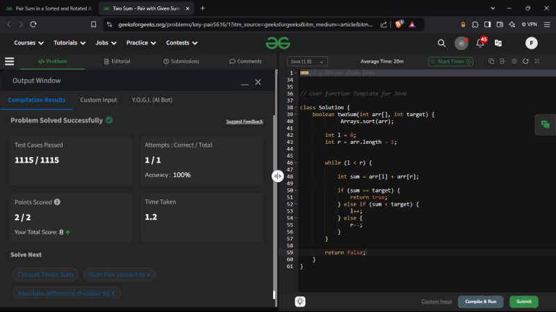 MANJAY VERMA on LinkedIn: I solved the two-sum problem for pairs in ... MANJAY VERMA on LinkedIn: I solved the two-sum problem for pairs in ...
