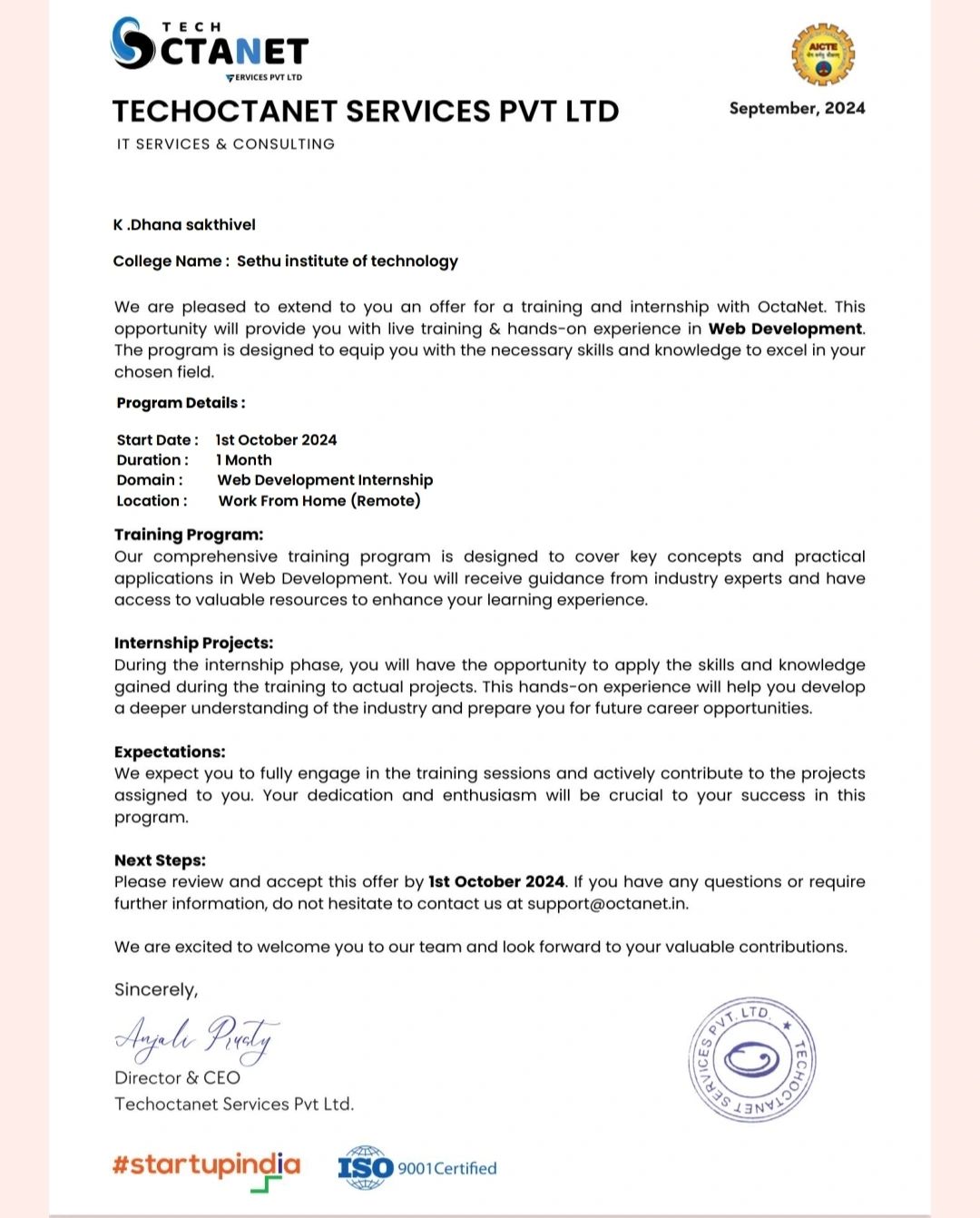 Dhana Sakthi Vel Karuppanan on LinkedIn: #internship #webdevelopment # ... Dhana Sakthi Vel Karuppanan on LinkedIn: #internship #webdevelopment # ...