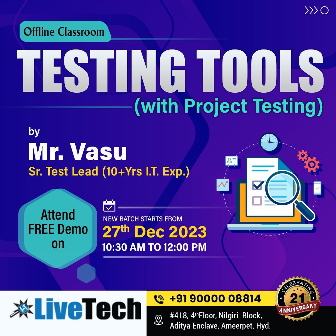 LiveTech QA on LinkedIn: Dear Student, Welcome to LiveTech (India’s No ... LiveTech QA on LinkedIn: Dear Student, Welcome to LiveTech (India’s No ...