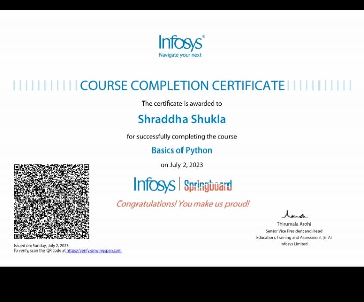 Shraddha Shukla on LinkedIn: #python #java Shraddha Shukla on LinkedIn: #python #java