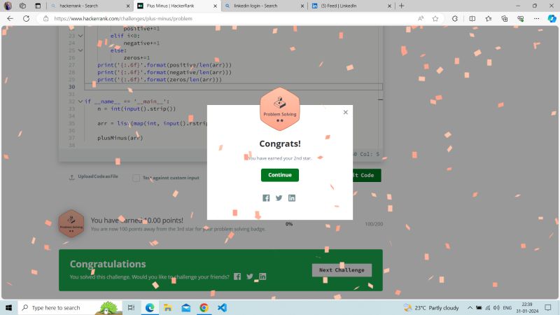 VANDANA APPIREDDIGARI on LinkedIn: #coderarmy #hackerrank VANDANA APPIREDDIGARI on LinkedIn: #coderarmy #hackerrank