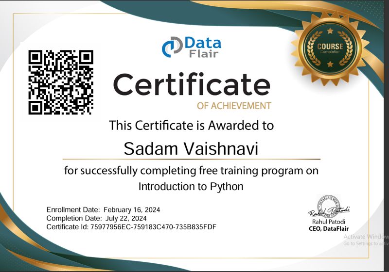 Sadam Vaishnavi on LinkedIn: #python #learningtocode #programming # ... Sadam Vaishnavi on LinkedIn: #python #learningtocode #programming # ...