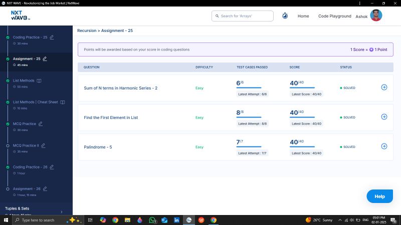 Ashok Kumar on LinkedIn: #100daysofcode #ccbp #nxtwave #programing #python Ashok Kumar on LinkedIn: #100daysofcode #ccbp #nxtwave #programing #python