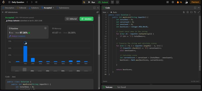 Dimpu Sathwick on LinkedIn: #100daysleetcodechallenge #leetcode # ... Dimpu Sathwick on LinkedIn: #100daysleetcodechallenge #leetcode # ...