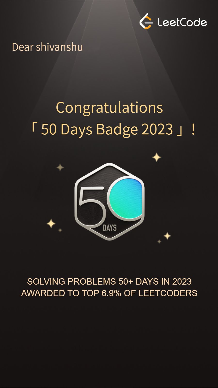 Shivanshu Pandey on LinkedIn: #leetcode #badge #streak #coding # ... Shivanshu Pandey on LinkedIn: #leetcode #badge #streak #coding # ...