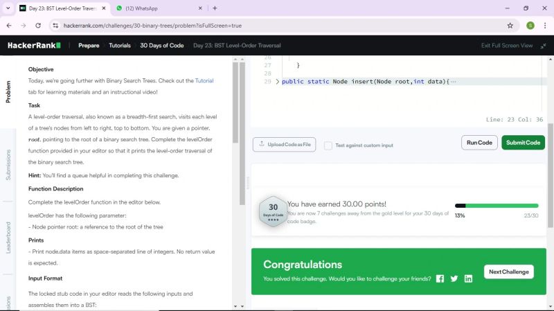 SAKTHISHREE V on LinkedIn: #hackerrank #programming #problemsolving SAKTHISHREE V on LinkedIn: #hackerrank #programming #problemsolving