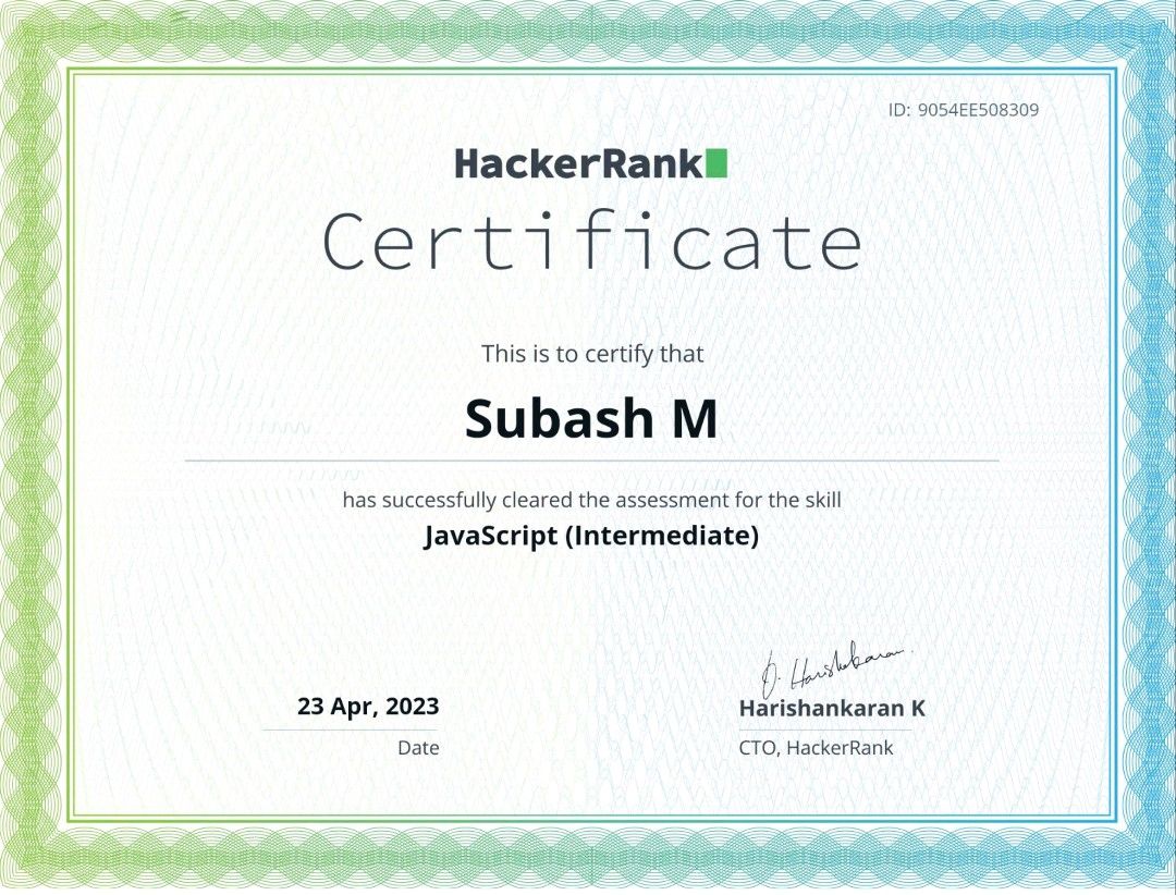 #javascript #programming #hackerrank | Subash Maari #javascript #programming #hackerrank | Subash Maari