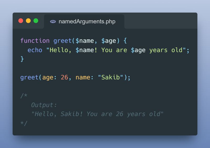 Asiful Islam Sakib on LinkedIn: #php #named_arguments Asiful Islam Sakib on LinkedIn: #php #named_arguments