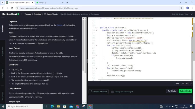 sarin S on LinkedIn: #day34 #java #problemsolving sarin S on LinkedIn: #day34 #java #problemsolving