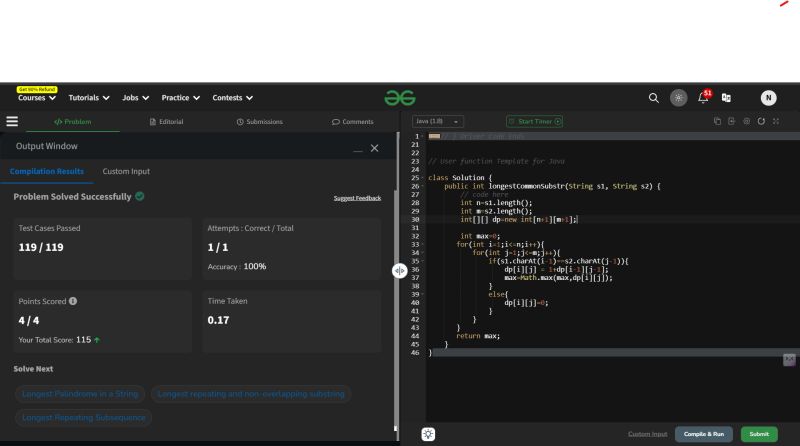 Resolved string problem on GeeksforGeeks | NITHIYA S posted on the ... Resolved string problem on GeeksforGeeks | NITHIYA S posted on the ...