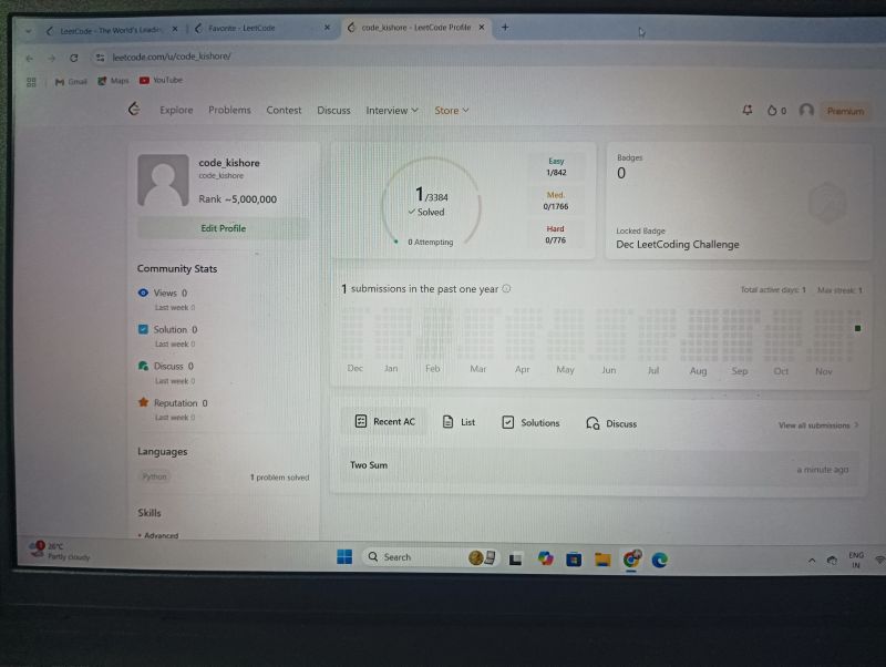 Duddukuri Kishore on LinkedIn: #dsa #two #leetcode #firstproblem #dsa Duddukuri Kishore on LinkedIn: #dsa #two #leetcode #firstproblem #dsa