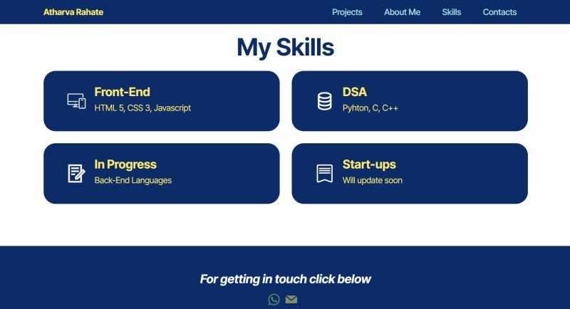 Atharva Rahate on LinkedIn: Just made an portfolio site......... link ... Atharva Rahate on LinkedIn: Just made an portfolio site......... link ...