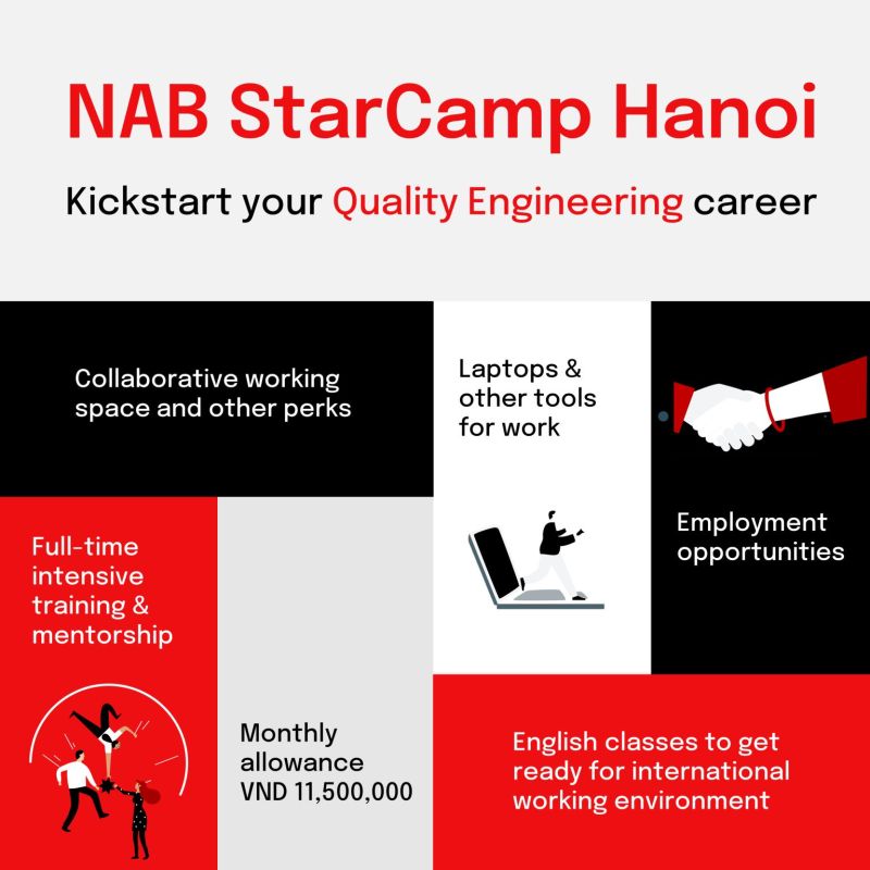 #nab #nabvietnam #starcamp #techcareers #hanoi #moreopportunity ... #nab #nabvietnam #starcamp #techcareers #hanoi #moreopportunity ...