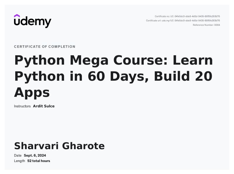 Sharvari Gharote on LinkedIn: #python #programming #learningjourney # ... Sharvari Gharote on LinkedIn: #python #programming #learningjourney # ...