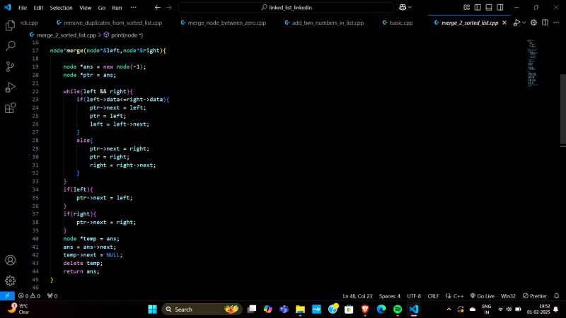 Suneha Gumber on LinkedIn: #linkedlists #coding #problemsolving # ... Suneha Gumber on LinkedIn: #linkedlists #coding #problemsolving # ...