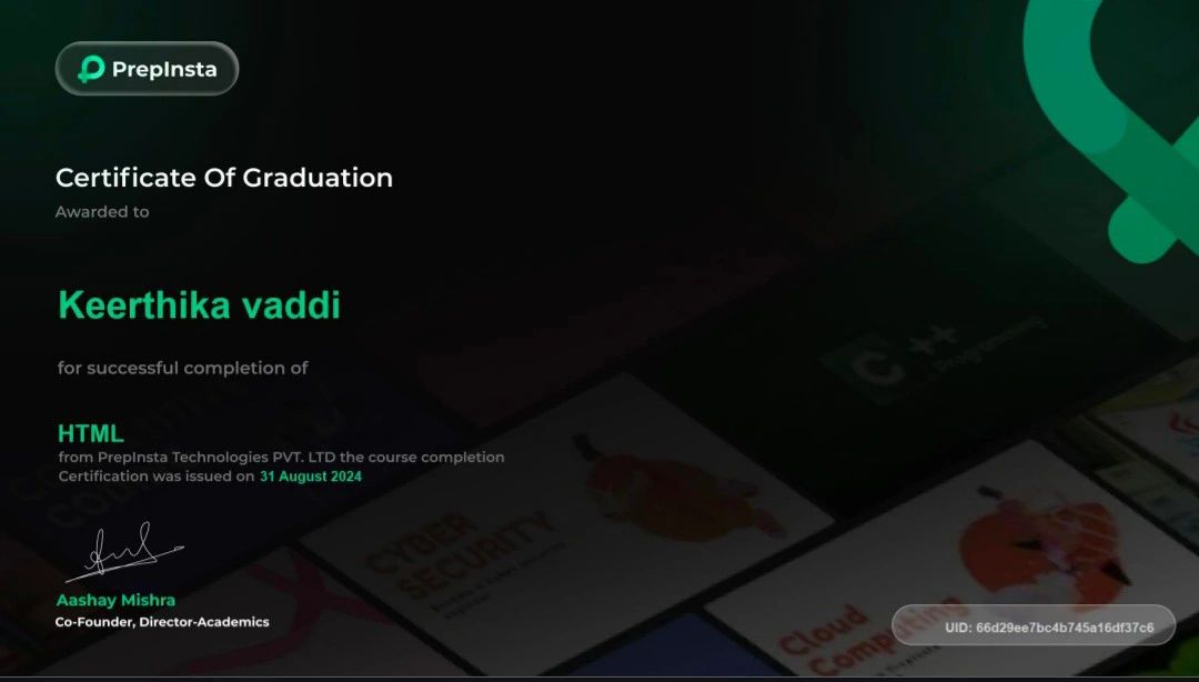 Keerthika Vaddi on LinkedIn: #html #webdevelopment #learning #prepinsta ... Keerthika Vaddi on LinkedIn: #html #webdevelopment #learning #prepinsta ...