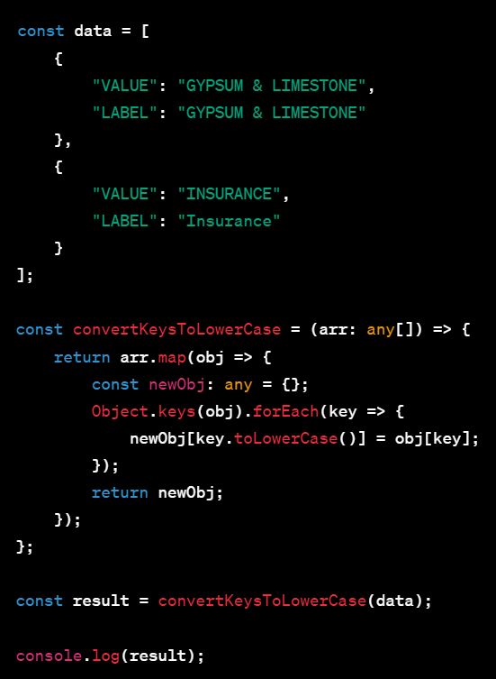 How to convert object keys to lowercase | shamim hasnain posted on the ... How to convert object keys to lowercase | shamim hasnain posted on the ...