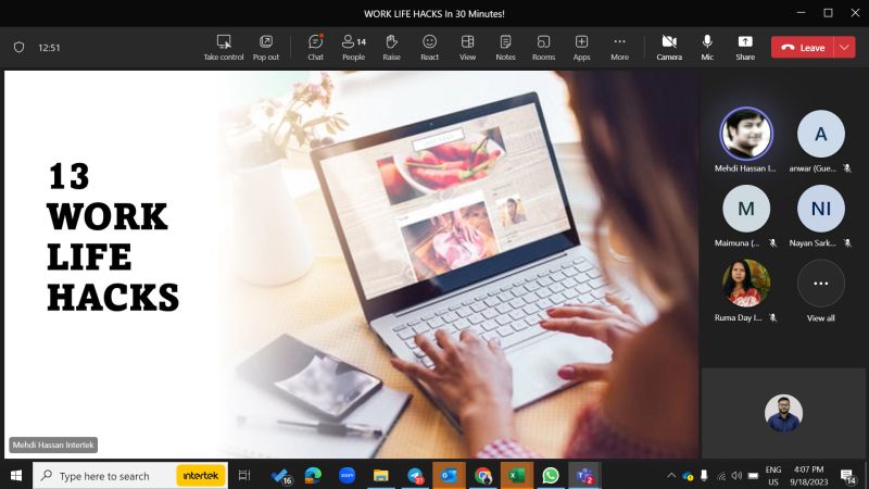 Muhammad Mehdi Hassan on LinkedIn: Session on work life hacks conducted ... Muhammad Mehdi Hassan on LinkedIn: Session on work life hacks conducted ...