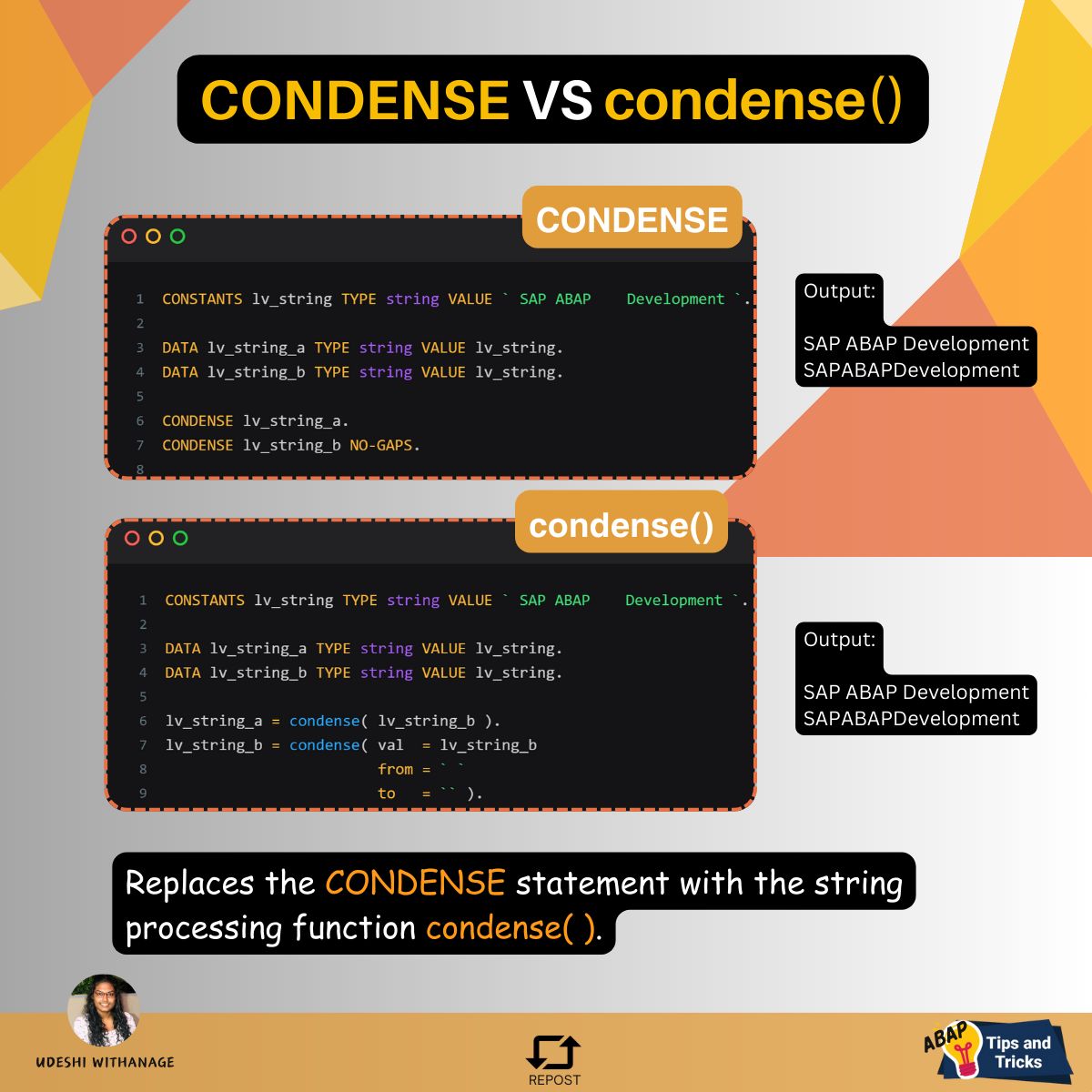 Udeshi Withanage on LinkedIn: #sap #abap #datacleaning # ... Udeshi Withanage on LinkedIn: #sap #abap #datacleaning # ...