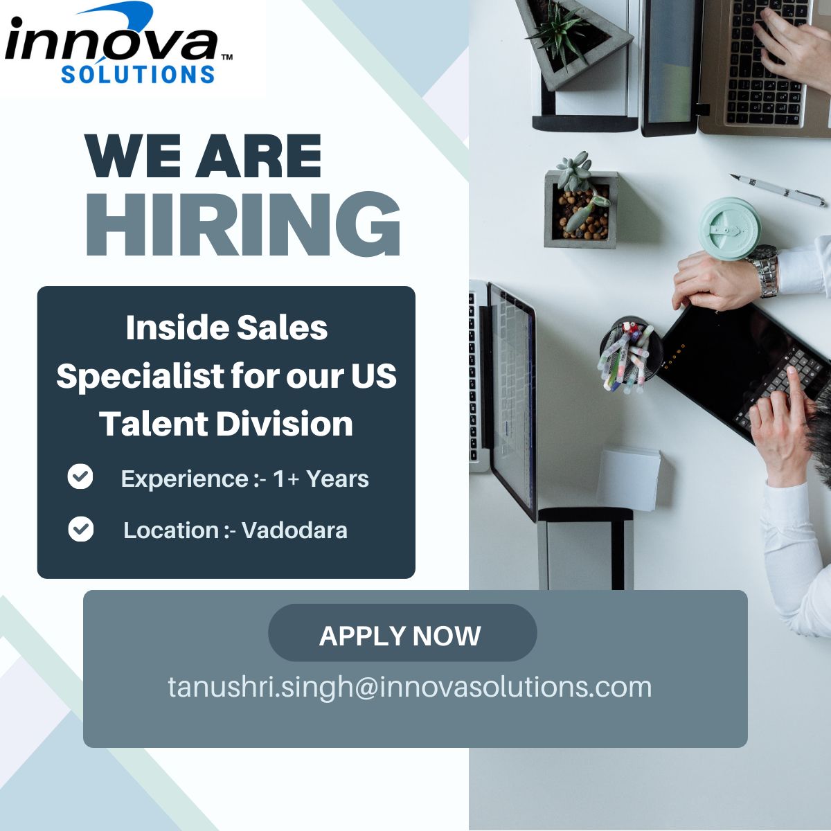 Innova Solutions is looking for an Inside Sales Specialist to join our ... Innova Solutions is looking for an Inside Sales Specialist to join our ...