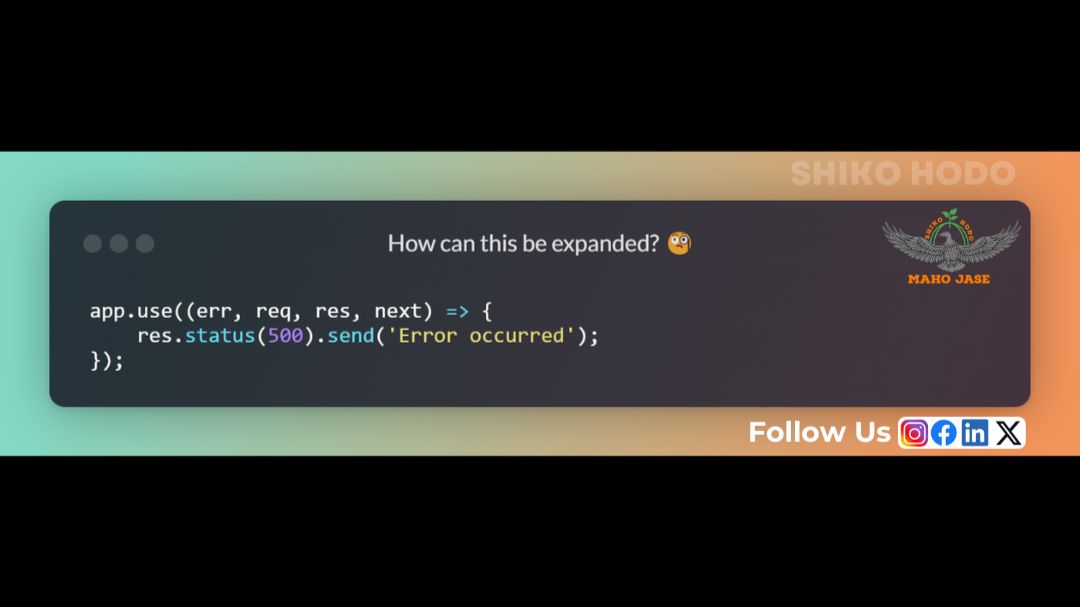 Maho Jase IT on LinkedIn: #expressjs #backenddevelopment #devlife # ... Maho Jase IT on LinkedIn: #expressjs #backenddevelopment #devlife # ...