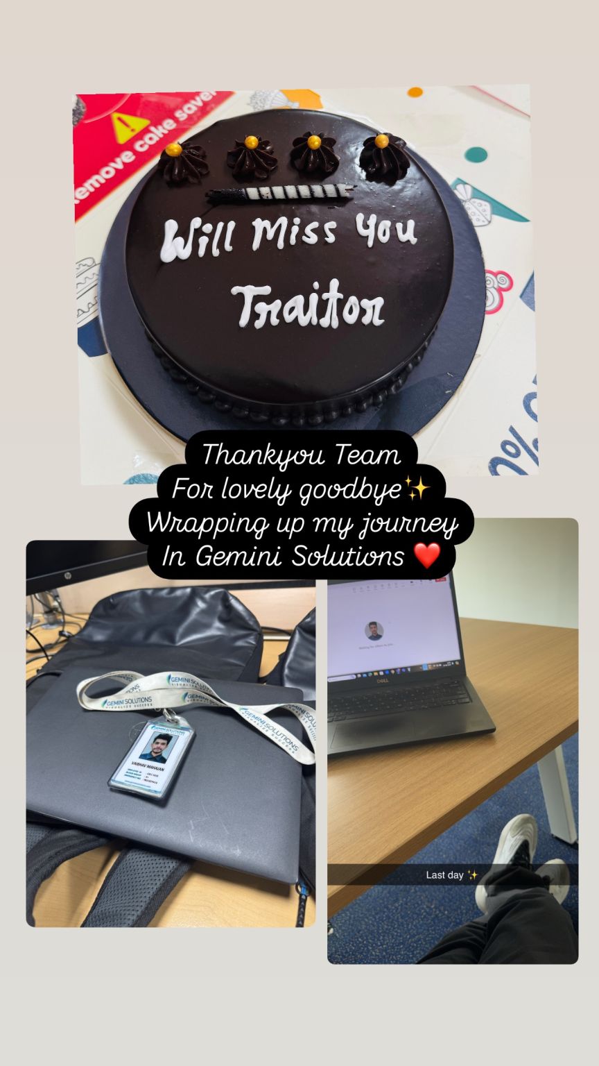 Goodbye, Gemini Solutions Pvt Ltd | Vaibhav Mahajan Goodbye, Gemini Solutions Pvt Ltd | Vaibhav Mahajan
