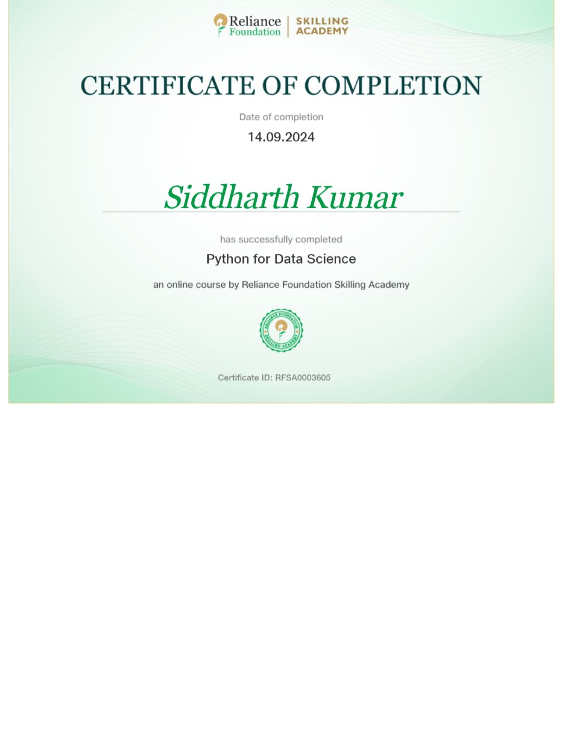 Siddharth Kumar on LinkedIn: #pythonfordatascience #reliancefoundation ... Siddharth Kumar on LinkedIn: #pythonfordatascience #reliancefoundation ...