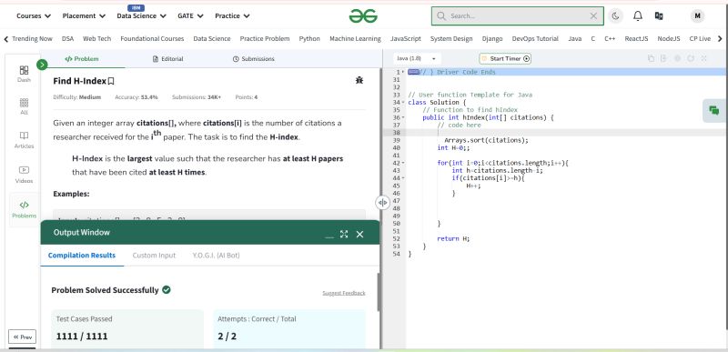 #java #dsa #100daysofcode #problemsolving #geeksforgeeks #codingjourney ... #java #dsa #100daysofcode #problemsolving #geeksforgeeks #codingjourney ...