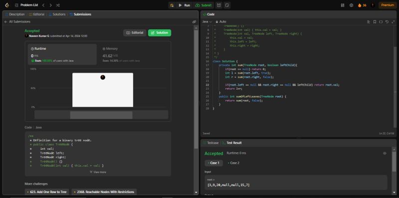 Naveen Kumar on LinkedIn: #binarytree #leftleaves #dsa #codingchallenge ... Naveen Kumar on LinkedIn: #binarytree #leftleaves #dsa #codingchallenge ...
