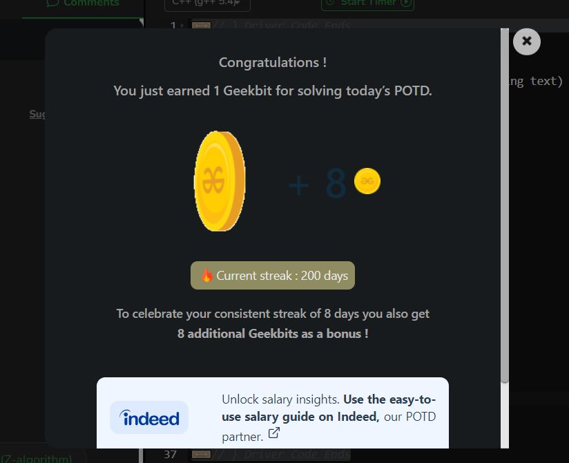 #consistency #coding #potd #gfg #problemsolving | Satvik Tyagi #consistency #coding #potd #gfg #problemsolving | Satvik Tyagi