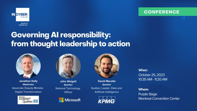 InCyber Forum: Responsible AI by Microsoft and KPMG | Craig Rennich ☁️🔐 ... InCyber Forum: Responsible AI by Microsoft and KPMG | Craig Rennich ☁️🔐 ...