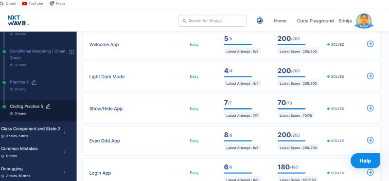 Srinija Pendri on LinkedIn: #reactjs #codingpractice5 Srinija Pendri on LinkedIn: #reactjs #codingpractice5