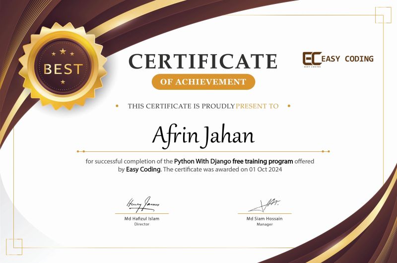 Afrin Jahan on LinkedIn: #python #django #backenddevelopment # ... Afrin Jahan on LinkedIn: #python #django #backenddevelopment # ...