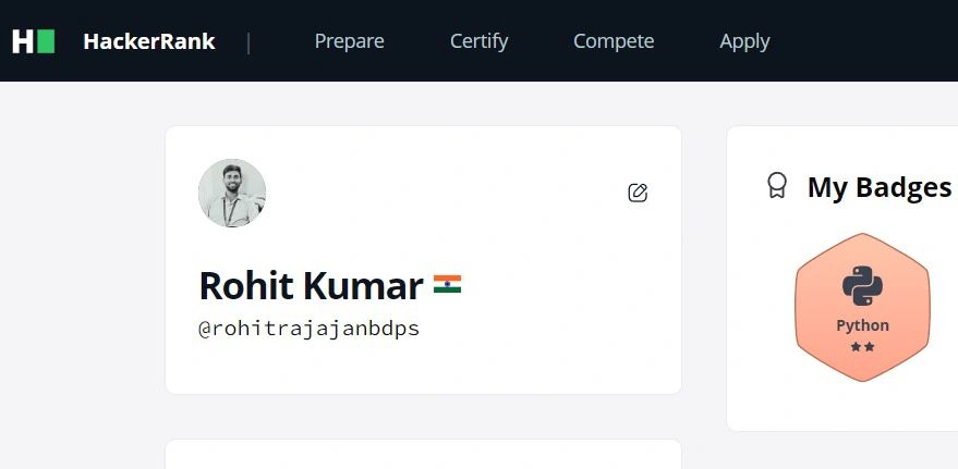 Rohit Kumar on LinkedIn: #hackerrank #coding #microsoft #ibm #deloitte ... Rohit Kumar on LinkedIn: #hackerrank #coding #microsoft #ibm #deloitte ...